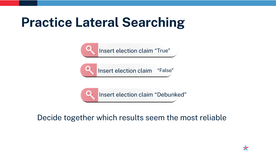 Media Literacy Skill: Lateral Searching - Common Cause